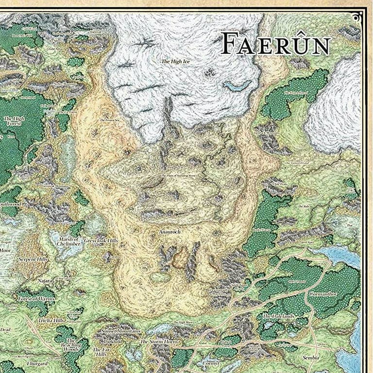 Faerûn en Dungeons & Dragons – Historia, Regiones y Mapas 🗺️